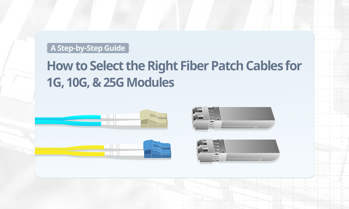 Select The Right Fiber Patch Cables For 1G/10G/25G Modules